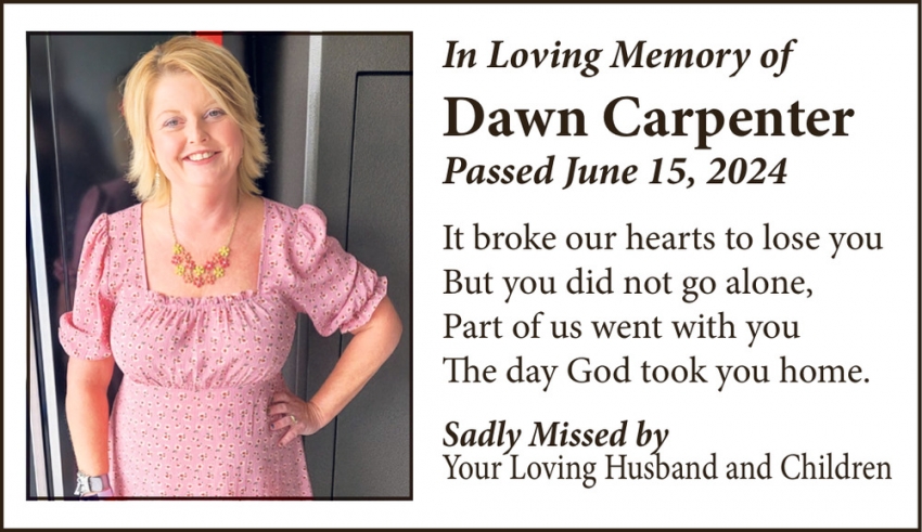 Dawn Carpenter, Obituaries, Defiance, OH